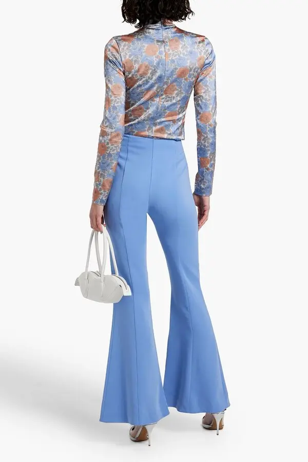 Diane Von Furstenberg Barcelona Crepe Flared Pants