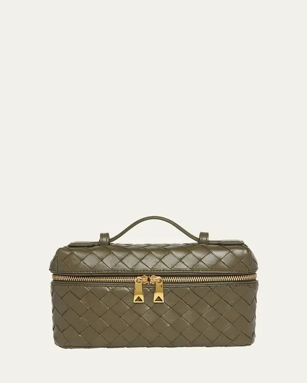 Bottega Veneta Bang Bang Vanity Intrecciato Leather Crossbody Bag - Cypress