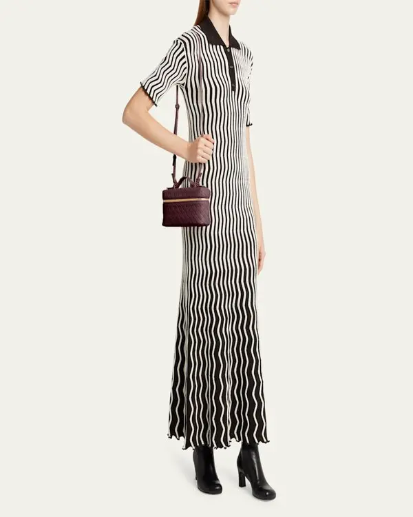 Bottega Veneta Bang Bang Vanity Intrecciato Leather Crossbody Bag - Limestone