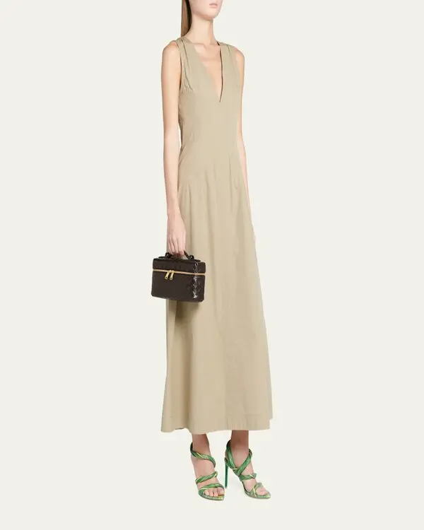 Bottega Veneta Bang Bang Vanity Intrecciato Leather Crossbody Bag - Limestone
