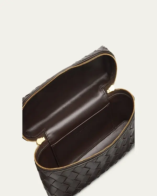 Bottega Veneta Bang Bang Vanity Intrecciato Leather Crossbody Bag - Limestone