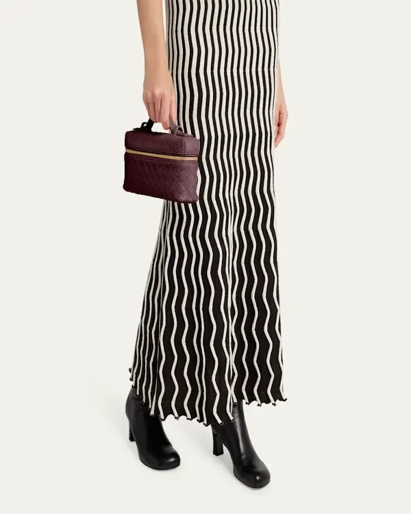 Bottega Veneta Bang Bang Vanity Intrecciato Leather Crossbody Bag - Limestone