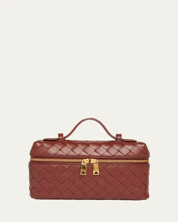 Bottega Veneta Bang Bang Vanity Intrecciato Leather Crossbody Bag - Sapele