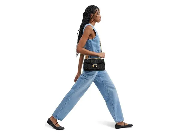 COACH Quilted Nappa Leather Tabby Shoulder Bag 26 - Black