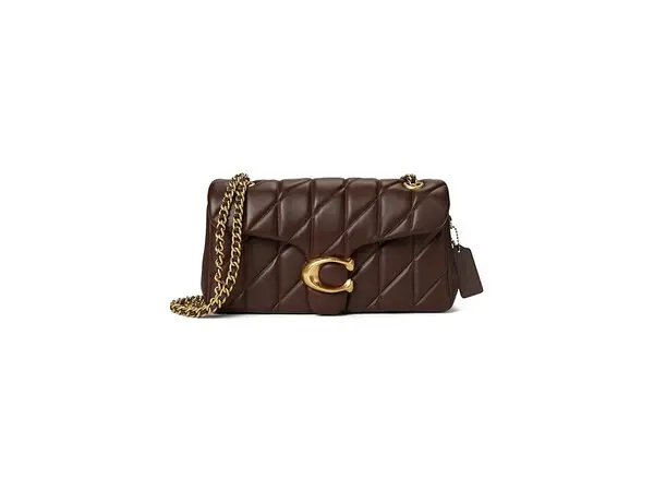 COACH Quilted Nappa Leather Tabby Shoulder Bag 26 - Tan