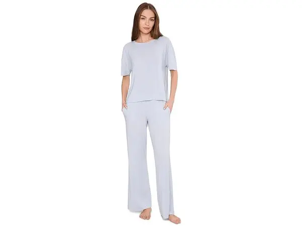 Eberjey Gisele Everyday Straight Leg Pants - Blue