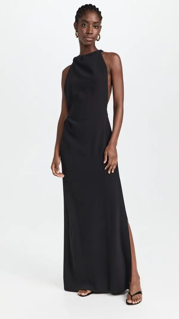 proenza schouler faye backless dress Proenza Schouler Faye Backless Dress In Matte Viscose Crepe