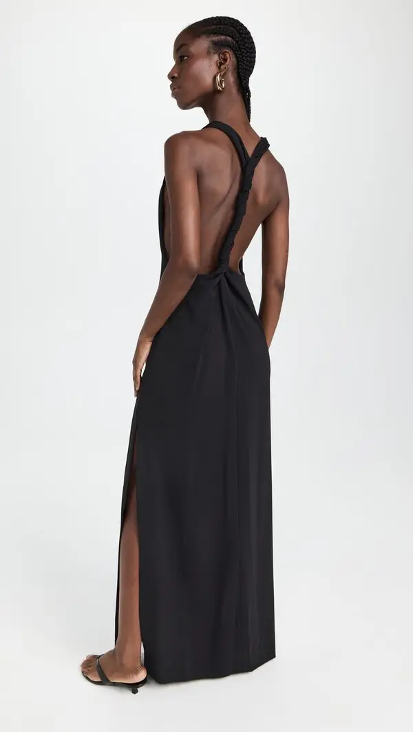 navy blue dress for baby girl Proenza Schouler Faye Draped Backless Gown main image 0