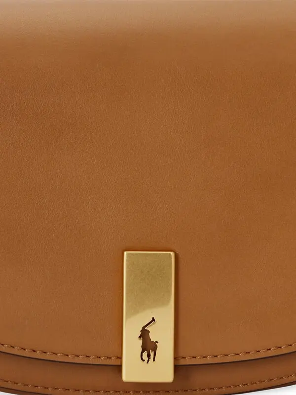 Polo Ralph Lauren Mini Id Leather Saddle Bag - Tan