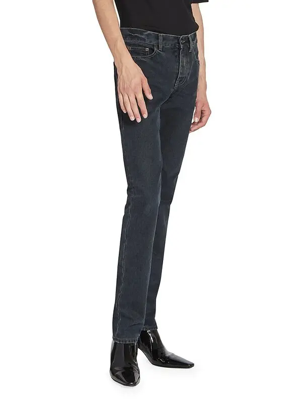 Saint Laurent Slim-fit Jeans In Denim