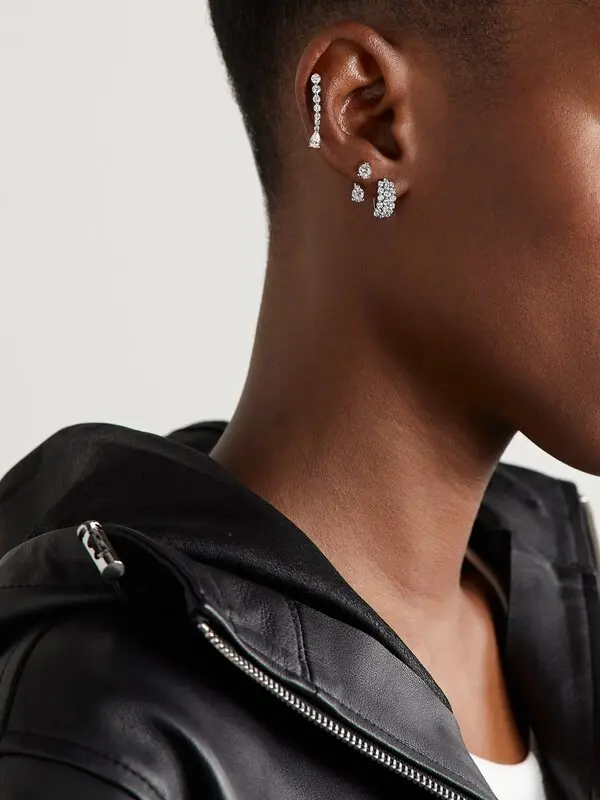 ANITA KO Orbit 18-karat White Diamond Single Earring