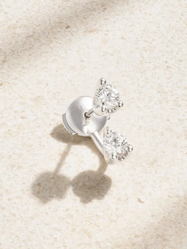 ANITA KO Orbit 18-karat White Diamond Single Earring