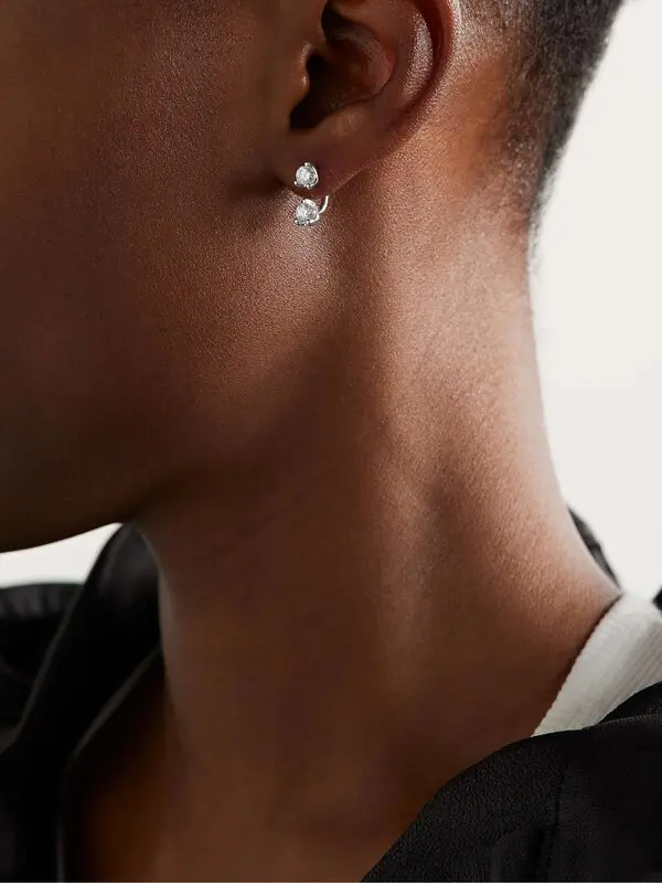 ANITA KO Orbit 18-karat White Diamond Single Earring