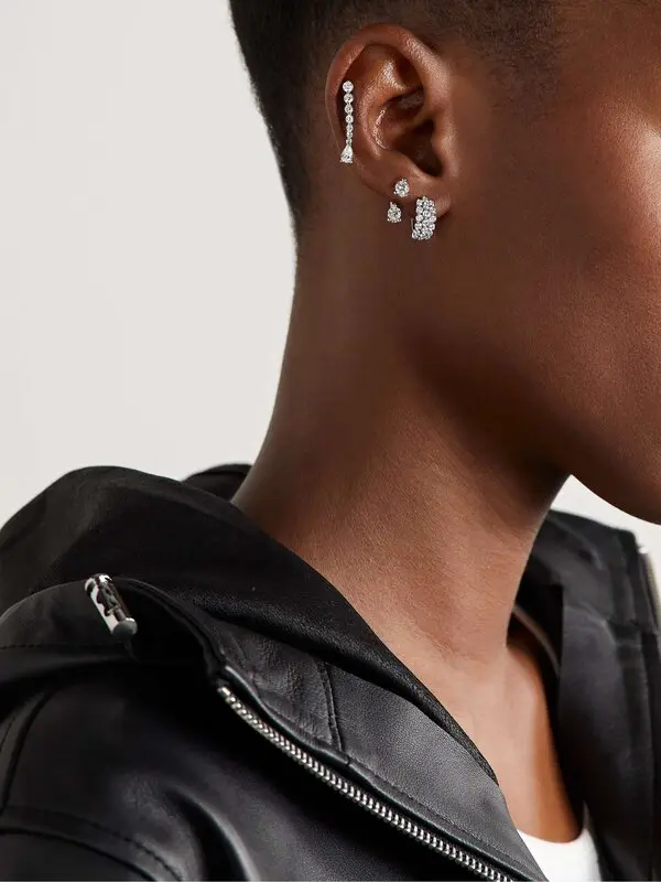 ANITA KO Orbit 18-karat White Diamond Single Earring