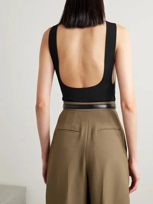 Khaite Campagna Open-back Thong Bodysuit