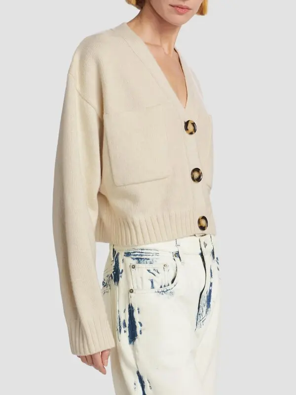 Proenza Schouler Sofia Cashmere Cardigan - Ivory