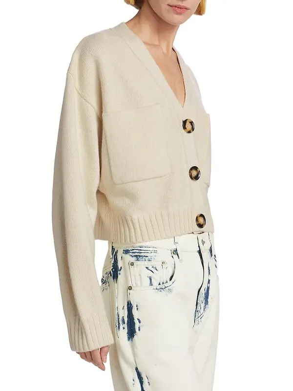 Proenza Schouler Sofia Cashmere Cardigan - Ivory