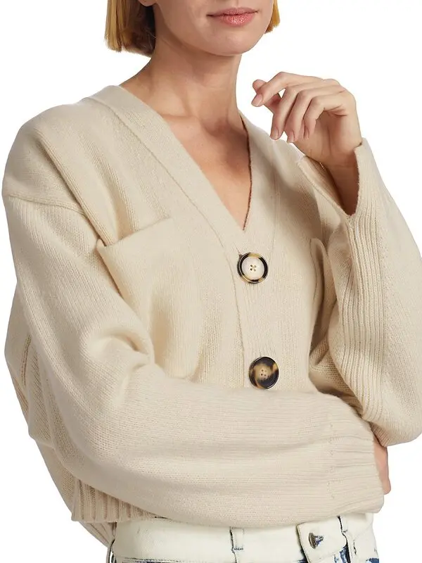 Proenza Schouler Sofia Cashmere Cardigan - Ivory