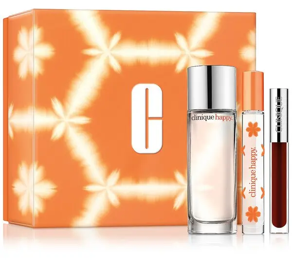 CLINIQUE Perfectly Happy Fragrance + Lip Gloss Et