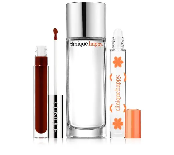 CLINIQUE Perfectly Happy Fragrance + Lip Gloss Et