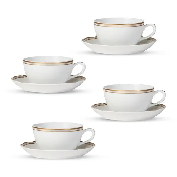 Bernardaud Pompadour Tea Cup And Saucer
