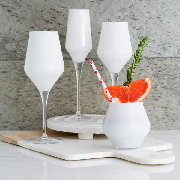 VIETRI Contessa Water Glass - White