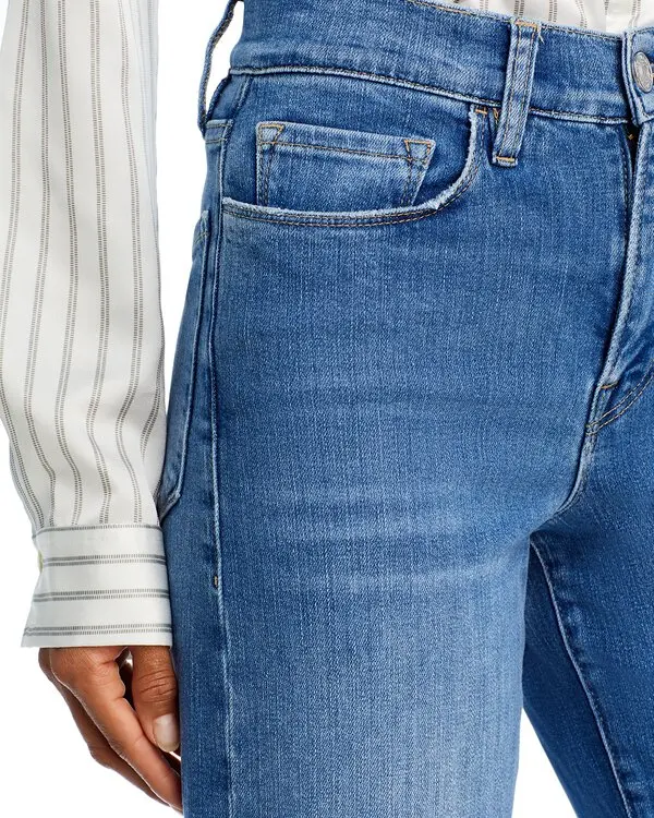 FRAME Le Slim Palazzo High-rise Wide Leg Jeans - Drizzle