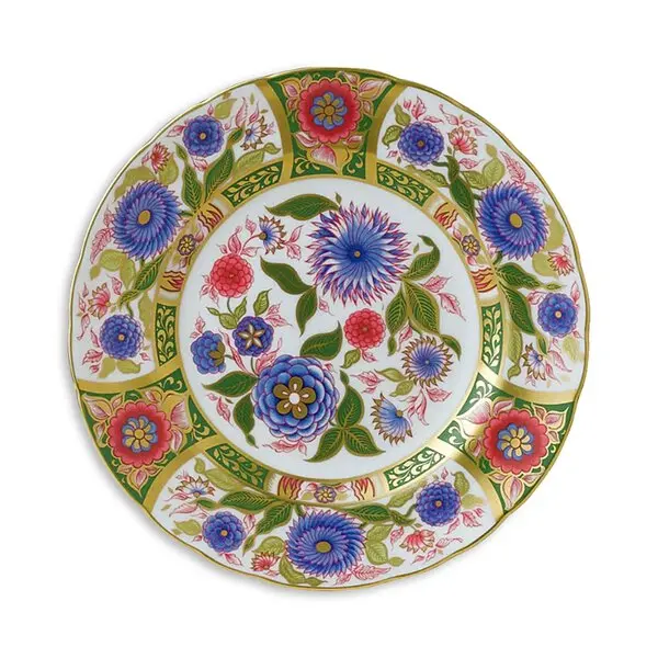 ROYAL CROWN DERBY Kyoto Garden Accent Plate - Multi