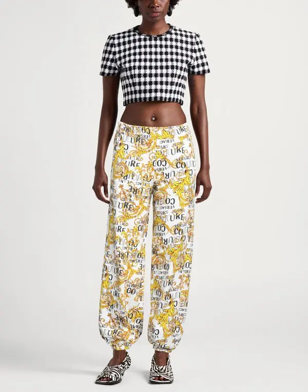 Versace Cotton Track Pants With Paisley Print