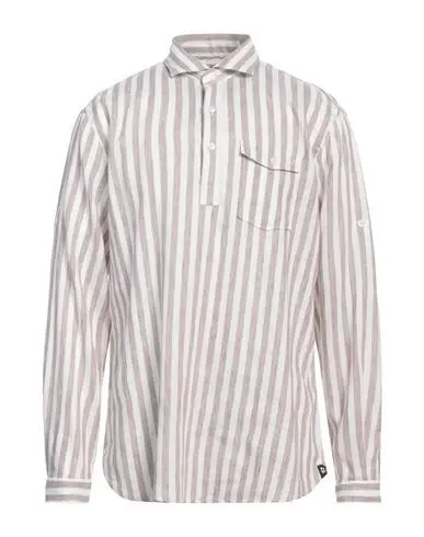 LARDINI Shirt Size Linen - Brown