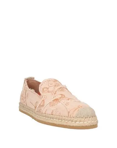 Hogan Denim Floral Espadrilles - Pink
