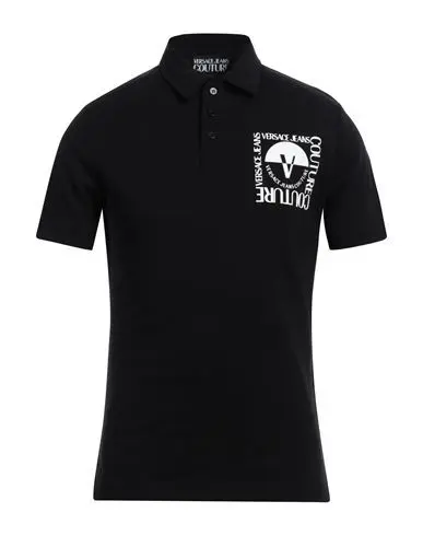Versace Polo Shirt Size Cotton, Elastane - Black