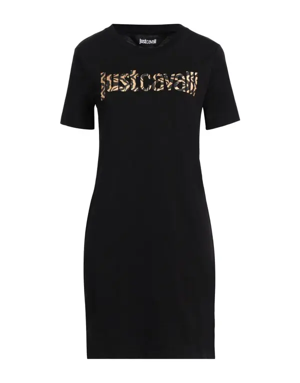 Just Cavalli Mini T-shirt Dress - Black