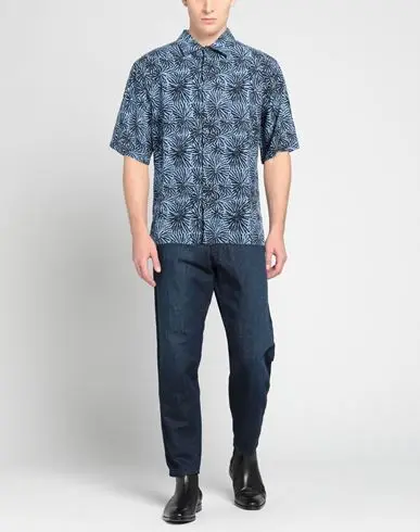Sandro Shirt Size Lyocell, Linen - Blue