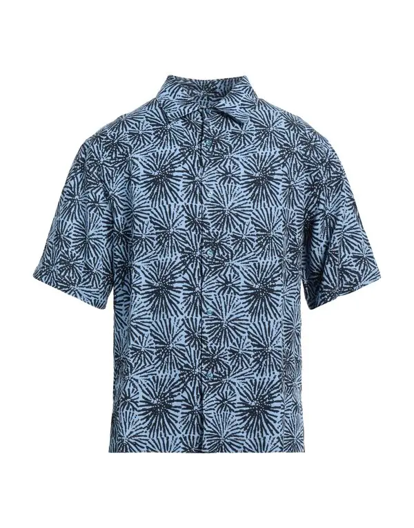 Sandro Shirt Size Lyocell, Linen - Blue