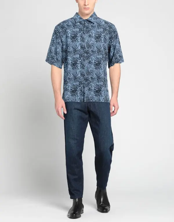 Sandro Shirt Size Lyocell, Linen - Blue