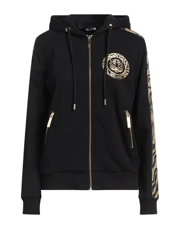 Just Cavalli Cotton Blend French Terry Sweatshirt