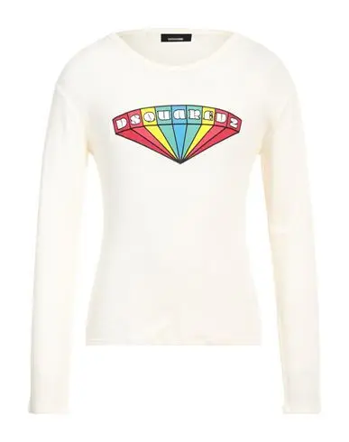Dsquared2 T-shirt Size Virgin Wool - White