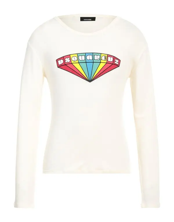 Dsquared2 T-shirt Size Virgin Wool - White