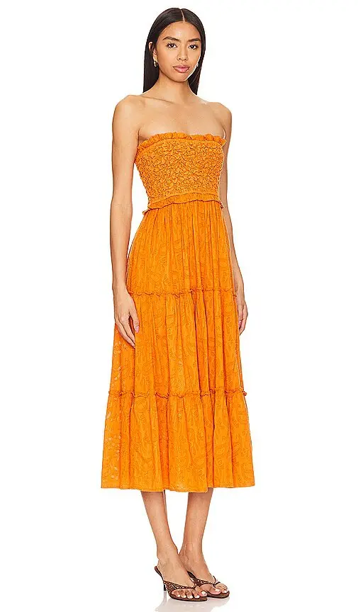 cleobella orange dress Cleobella Catalan Midi Dress