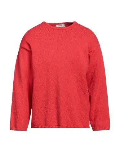 Sandro Solid Knit Crewneck - Red