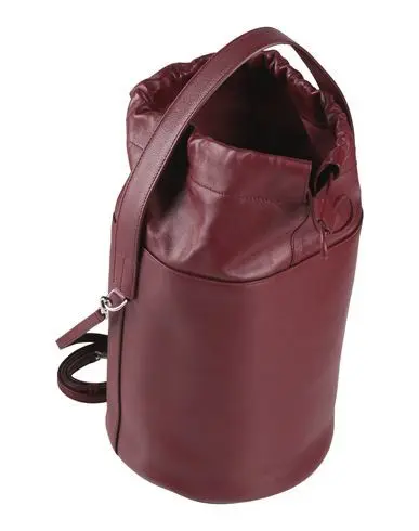 Jil Sander Drawstring Backpack Burgundy Leather Tote Jil Sander Drawstring leather bag - Burgundy|J08WD0023P4846609 main image 3
