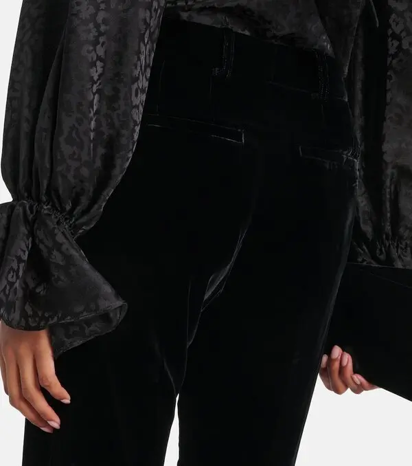 Nina Ricci Velvet Bootcut Trousers