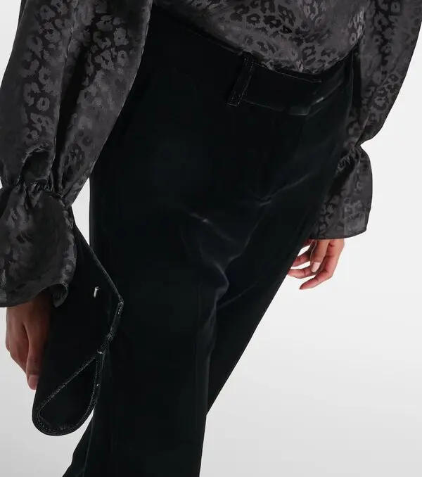 Nina Ricci Velvet Bootcut Trousers