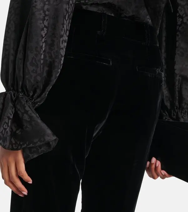 Nina Ricci Velvet Bootcut Trousers