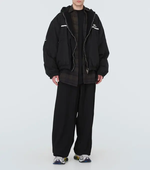 Balenciaga 3b Sports Icon Layered Track Jacket - Black | Editorialist
