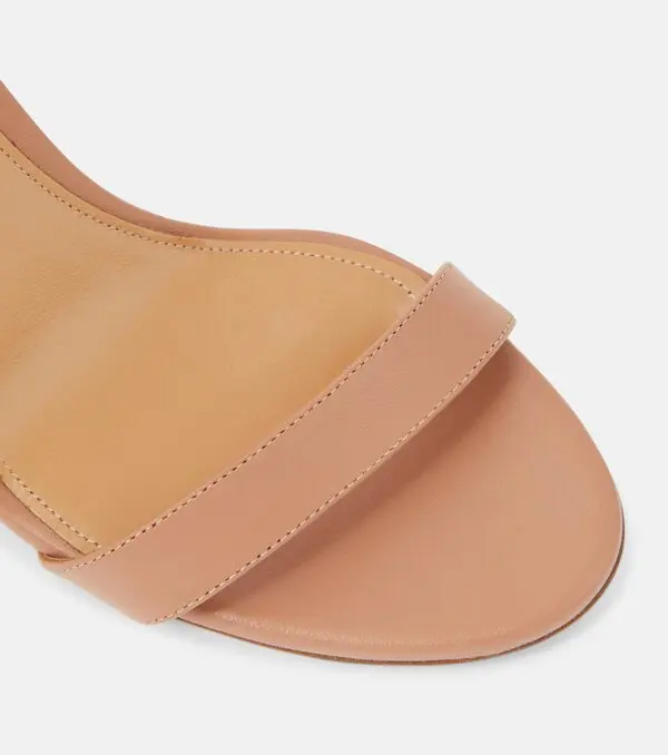 AQUAZZURA So Nude Leather Slingback Sandals - Neutrals