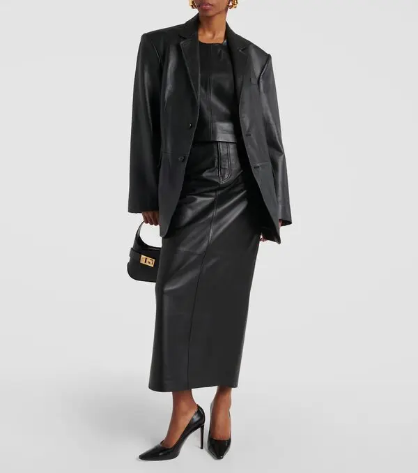 Wardrobe.NYC Oversized Leather Blazer