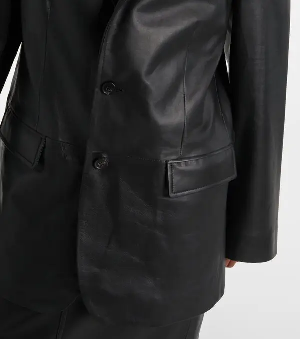 Wardrobe.NYC Oversized Leather Blazer