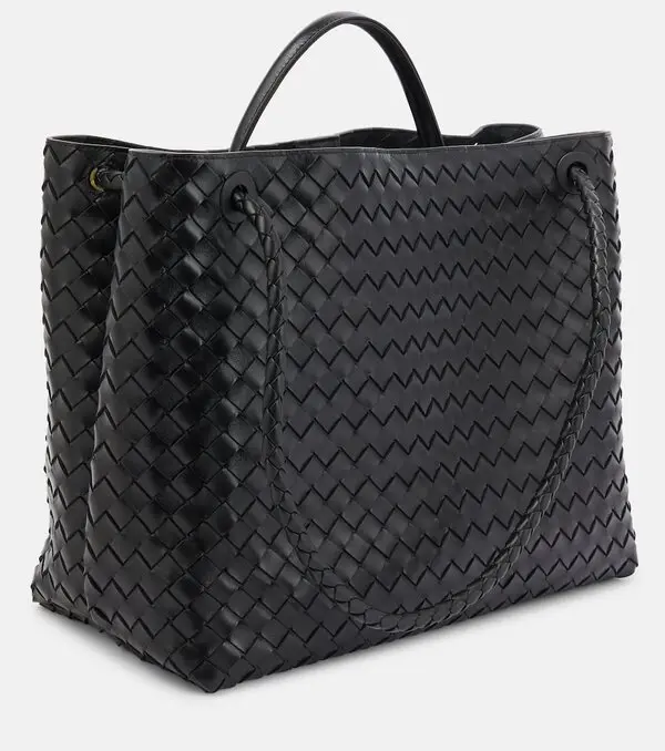 Bottega Veneta Andiamo Large Leather Tote Bag - Black